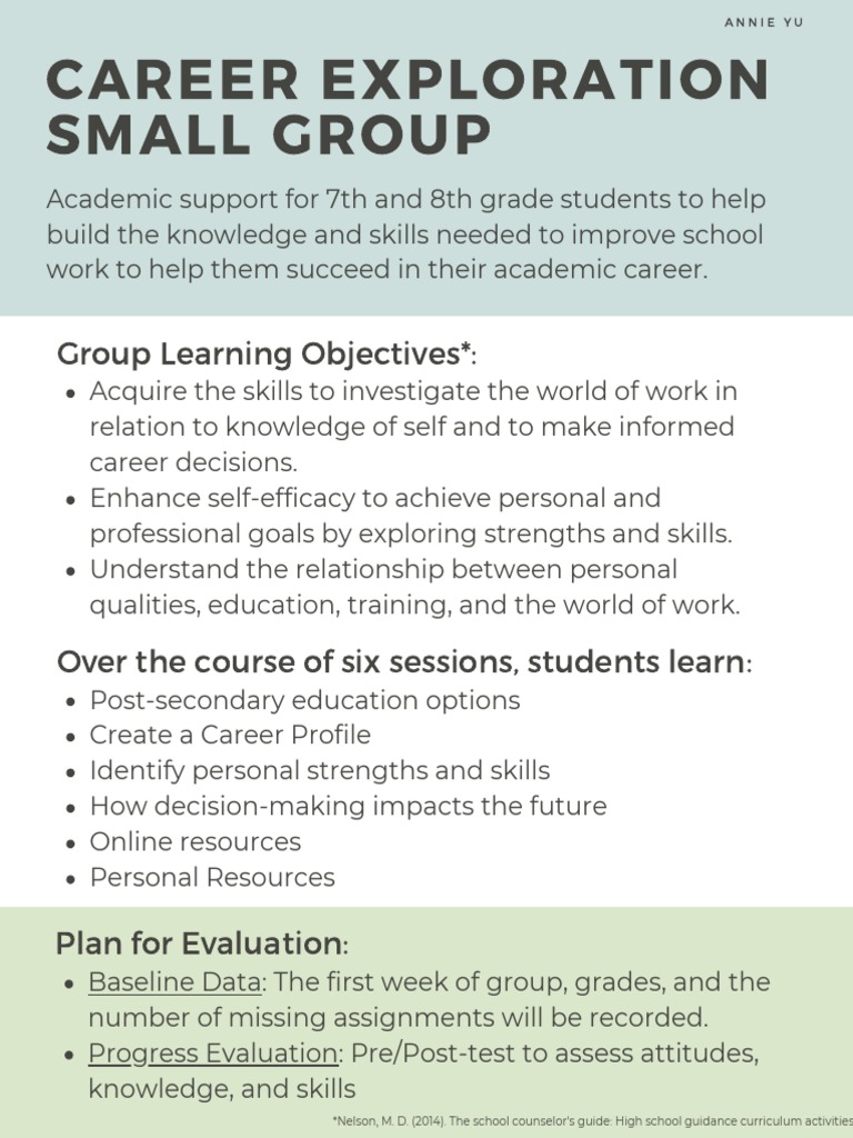 Career Exploration Group | PDF