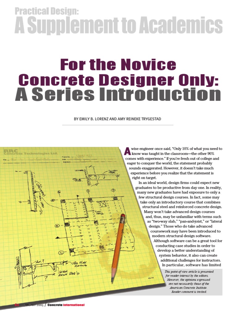 For The Novice Concrete Designer Only:: A Series Introduction | PDF ...