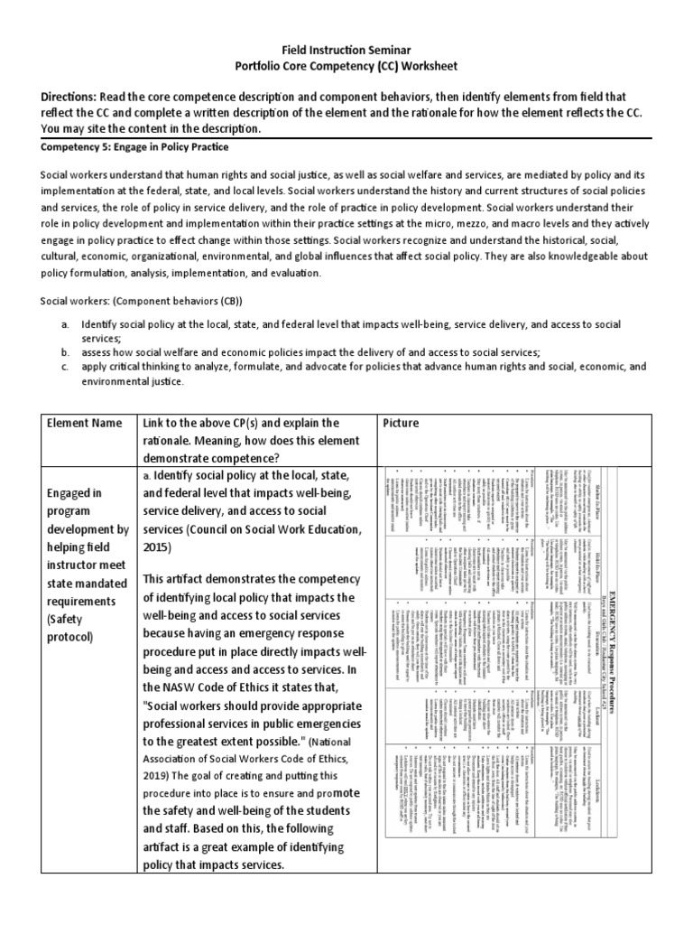 Competency 5 | PDF | Social Work | Competence (Human Resources)