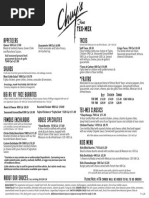 QDOBA Menu with Prices and Nutrition | PDF | Burrito | Taco