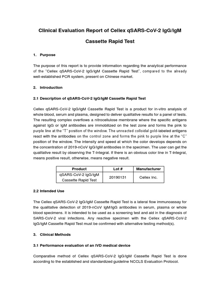 6.clinical Report Estudio Prueba | PDF | Antibody | Immunoglobulin G