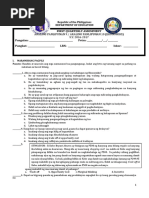 1st Quarter Exam - AP9 | PDF