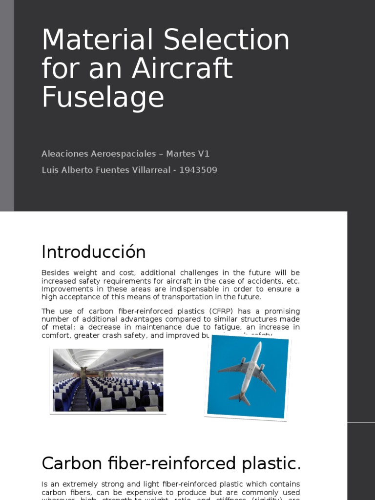 Material Selection For Aircraft Fuselage. | PDF | Composite Material ...