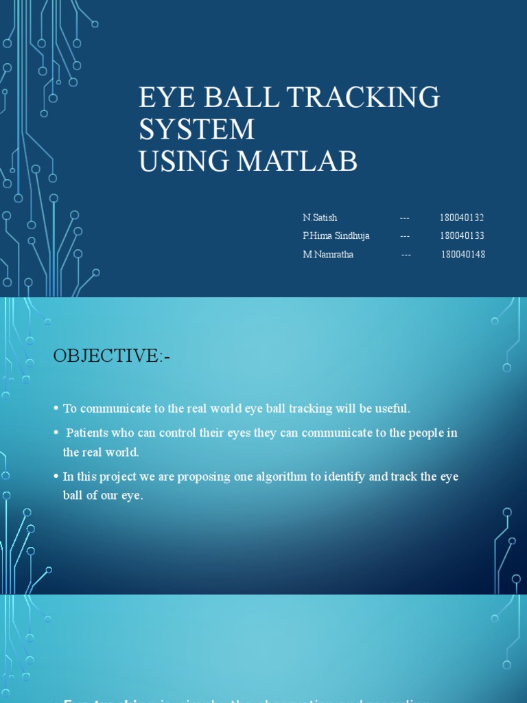 Eye Ball Tracking System Using Matlab | PDF | Eye | Cognitive Science
