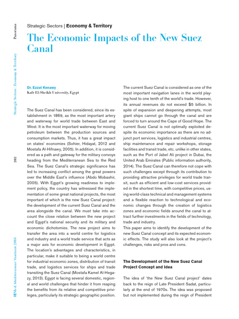 Economic Impacts of Suez Canal | PDF | Suez Canal | Special Drawing Rights