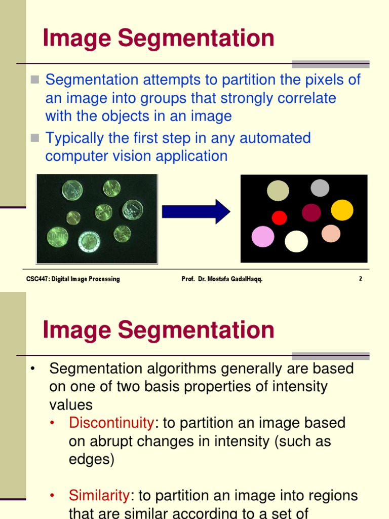 Unit 4 | PDF | Image Segmentation | Digital Signal Processing
