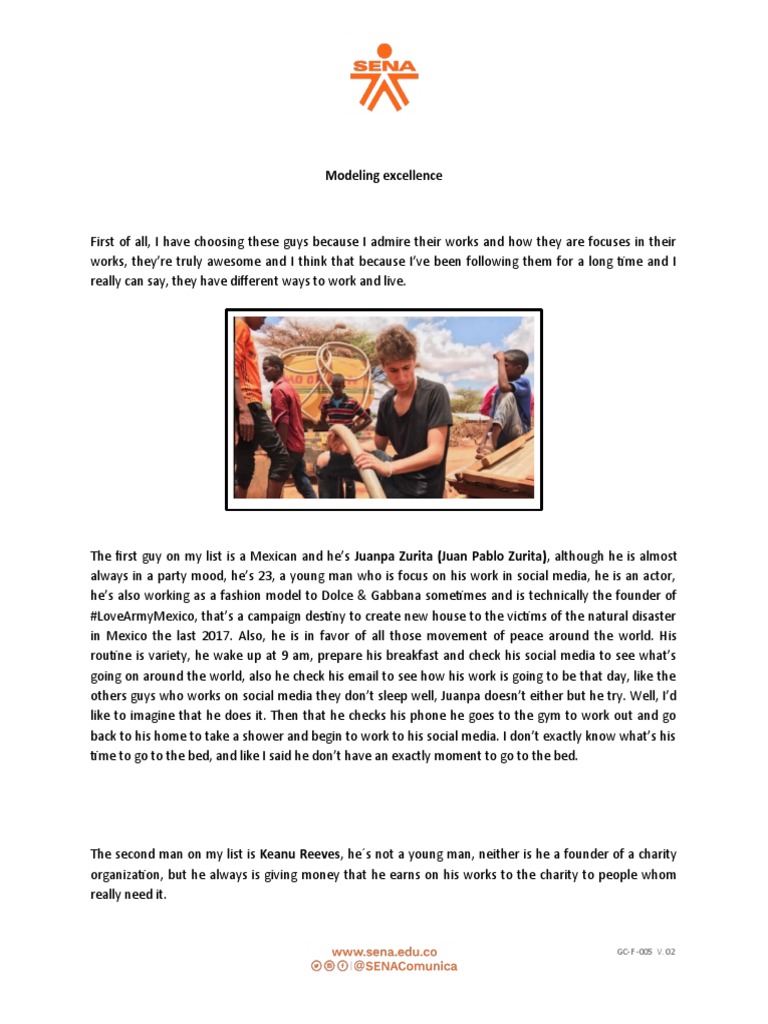 Modeling Excellence: GC-F - 005 V. 02 | PDF