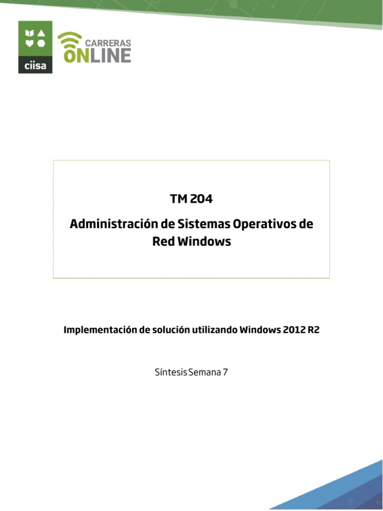 Síntesis - S7 - TM24 - Administración de Sistemas Operativos de Red ...