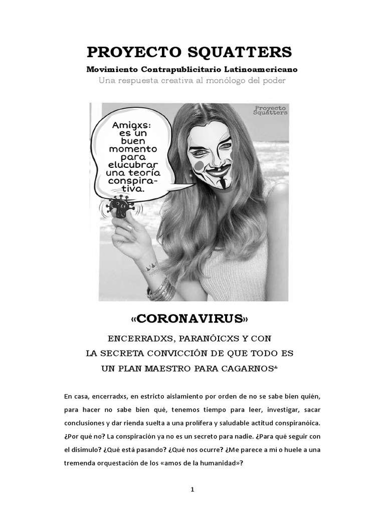 CoronaVirus Squatter 2020 PDF | PDF | Democracia | Ideologías políticas