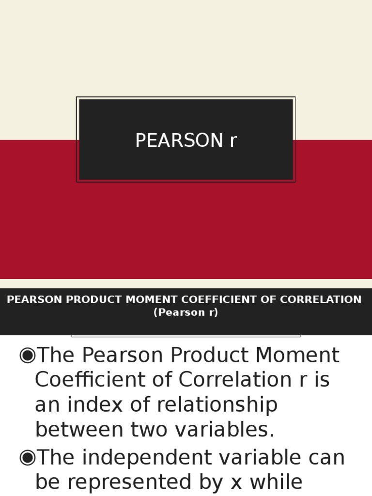 Understanding Pearson Correlation Coefficient | PDF | Correlation And ...