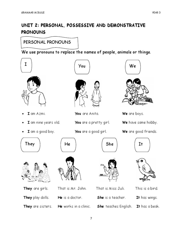 Personal & Processive Pronouns | PDF | Pronoun | Grammatical Number
