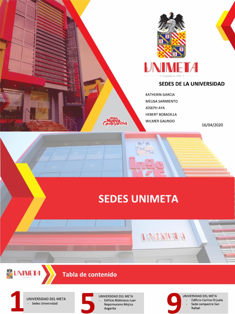 Exposición Sedes Unimeta | PDF