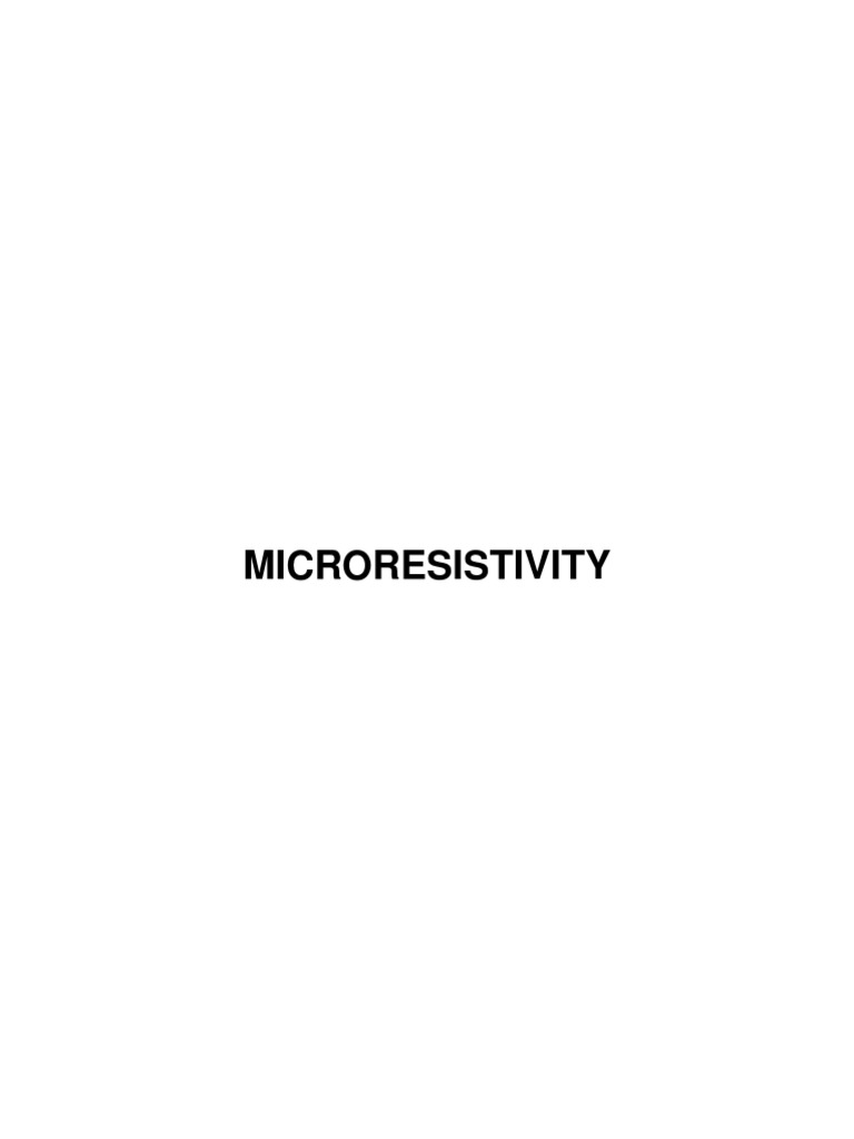 11 Microresistivity | PDF | Applied And Interdisciplinary Physics | Physics