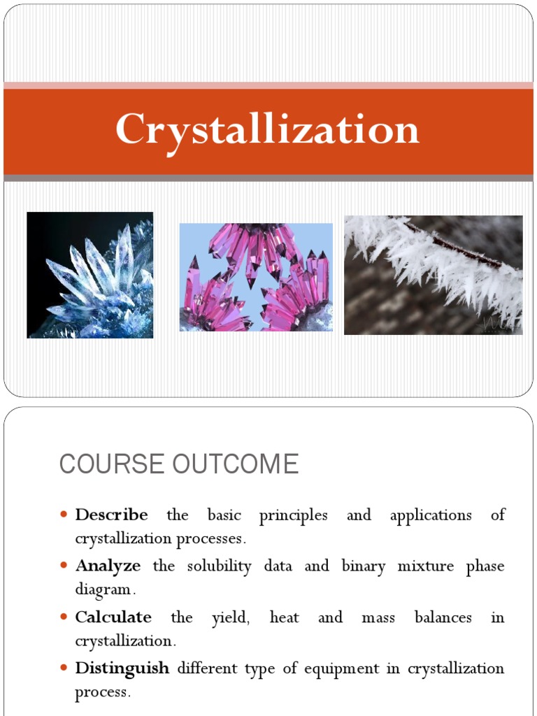 Lecture 4 CRYSTALLIZATION 2017 PDF | PDF | Crystallization | Nucleation