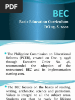Bec 2002 - Rbec | PDF | Curriculum | Learning