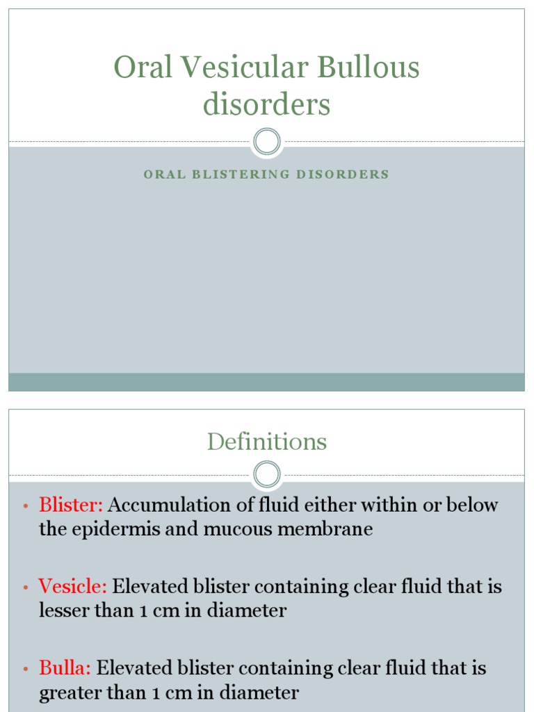 Vesiculobullous Lesions | PDF | Herpes Simplex | Immunology