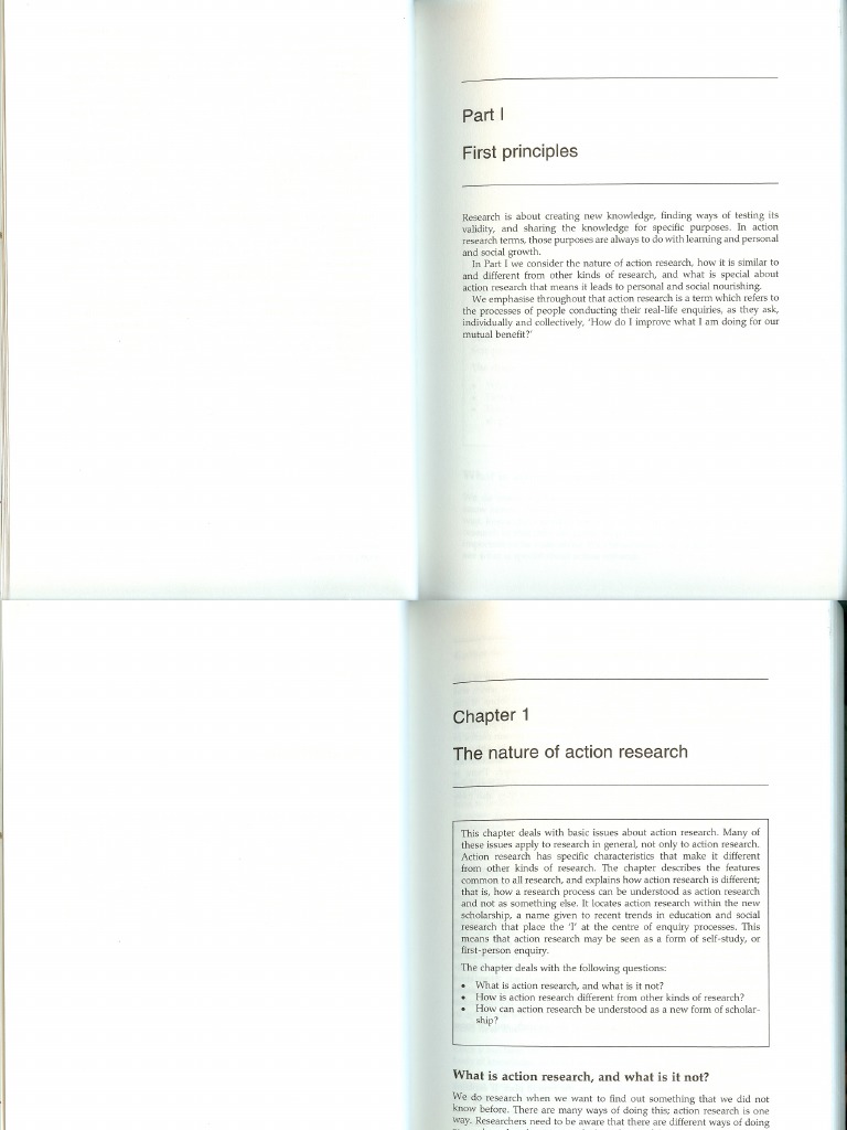 Understanding the Nature and Purpose of Action Research: An ...