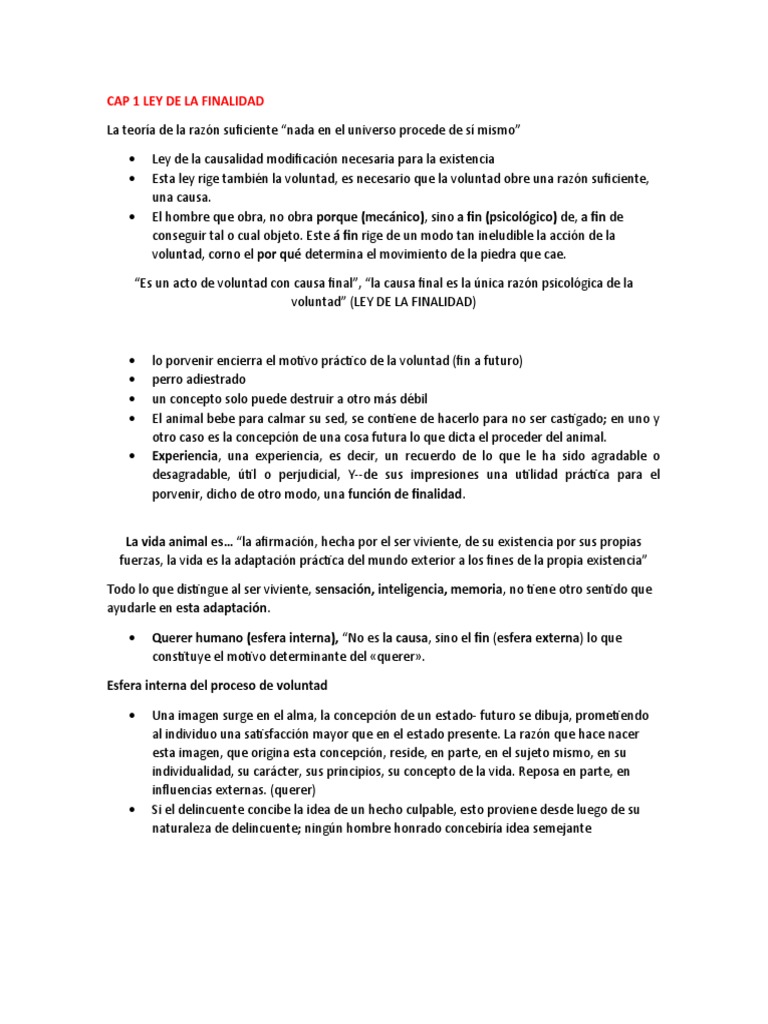 Ley de La Finalidad | PDF | Egoismo psicologico | Estado (política)