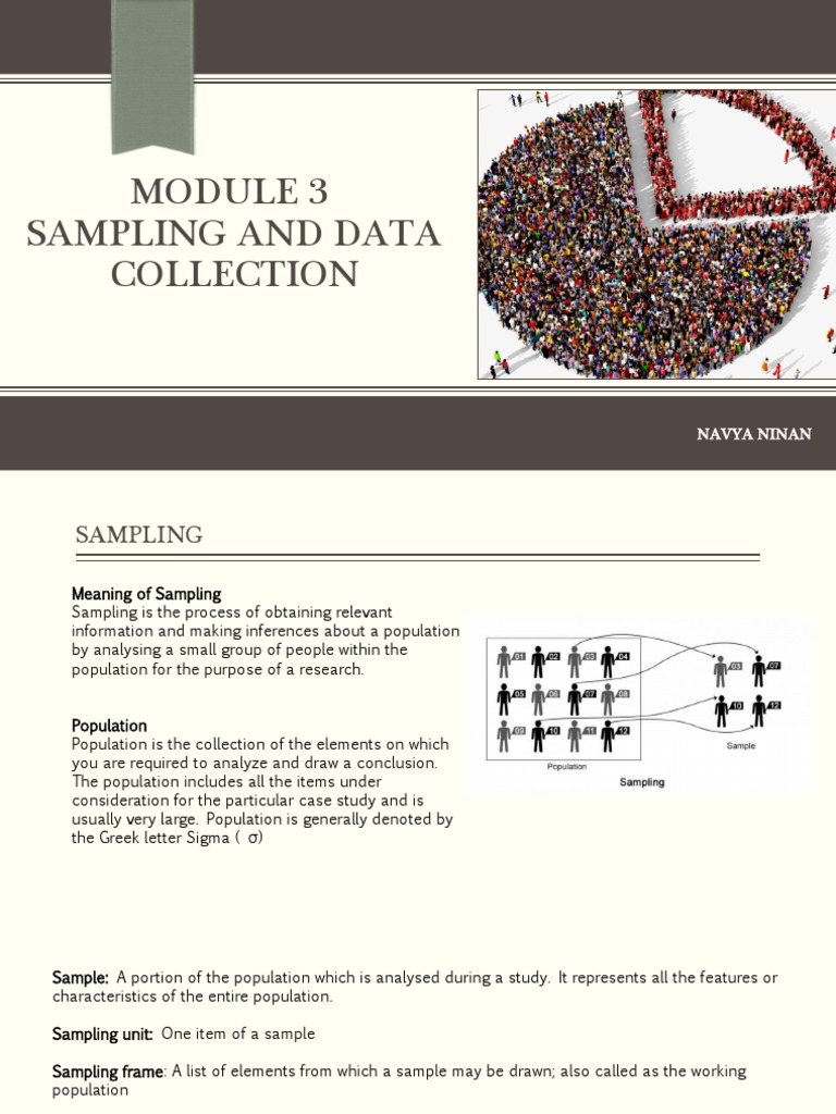 Module 3 | PDF | Stratified Sampling | Sampling (Statistics)