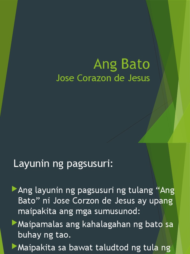 Jose Corazon de Jesus: Ang Bato
