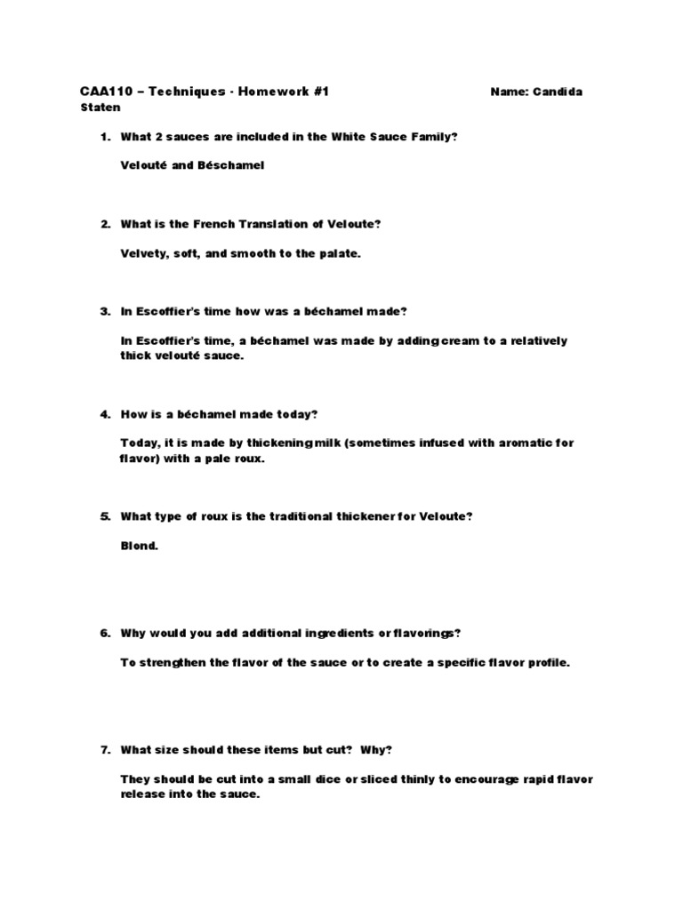Homework Handout #1 | PDF