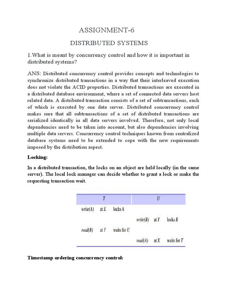 Distributed Systems Assignment 6 | PDF | Replication (Computing ... Distributed Systems Assignment 6 | PDF | Replication (Computing ...