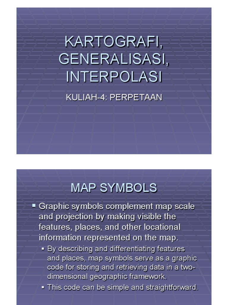 Kartografi, Generalisasi, Interpolasi PDF | PDF | Contour Line | Map