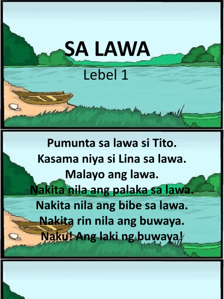 Lebel 1 Sa Lawa | PDF