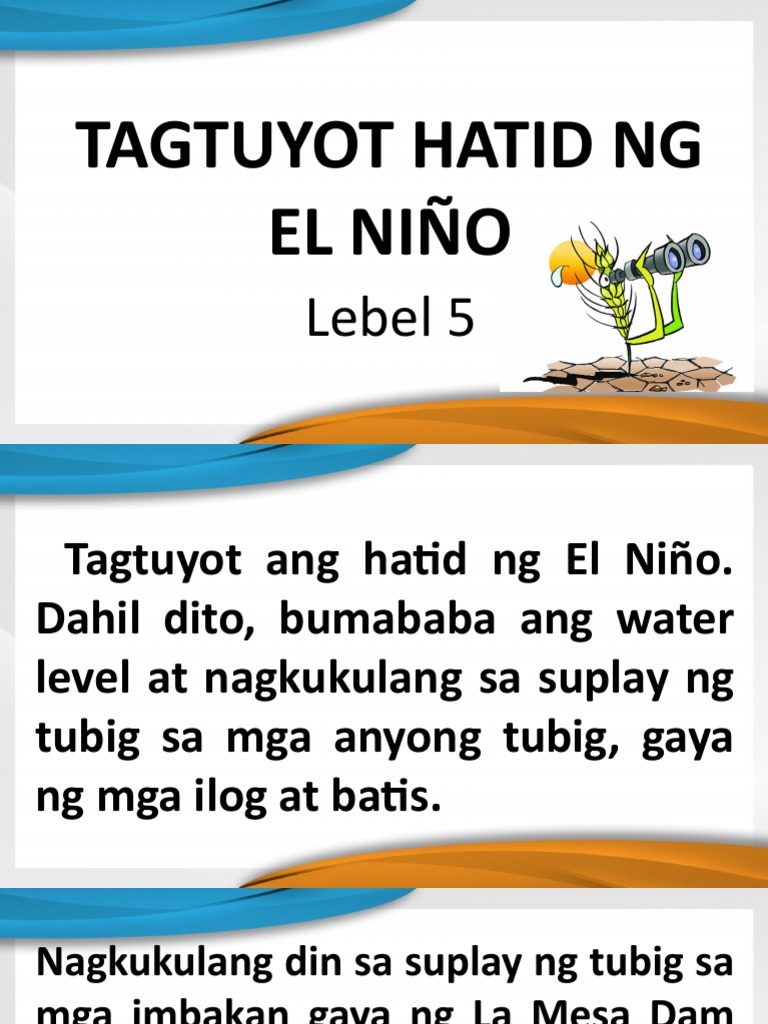 Lebel 5 Tagtuyot Hatid NG El Nino | PDF