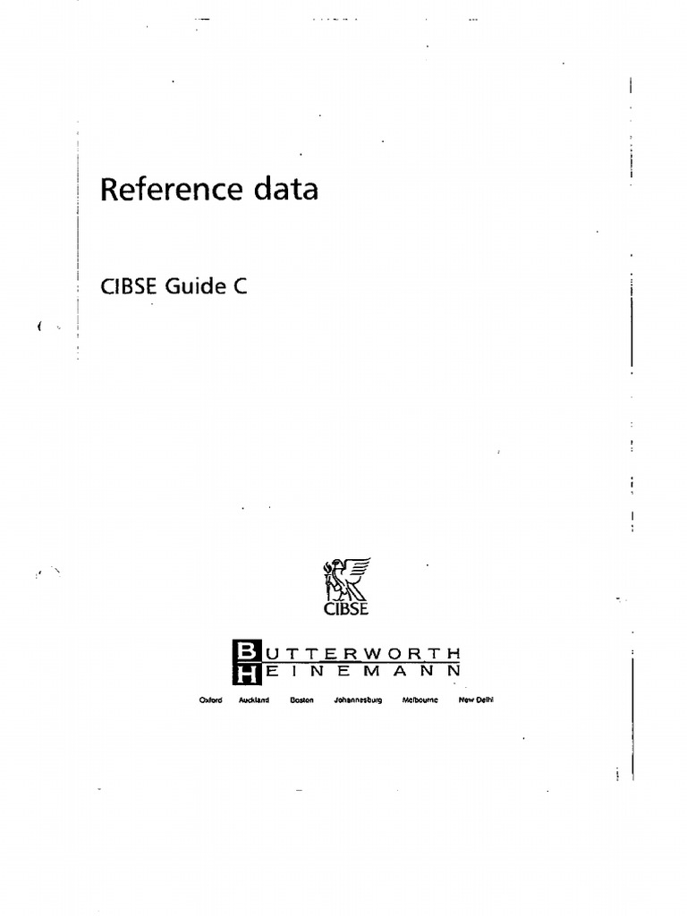 Reference Date - CIBSE Guide C | PDF