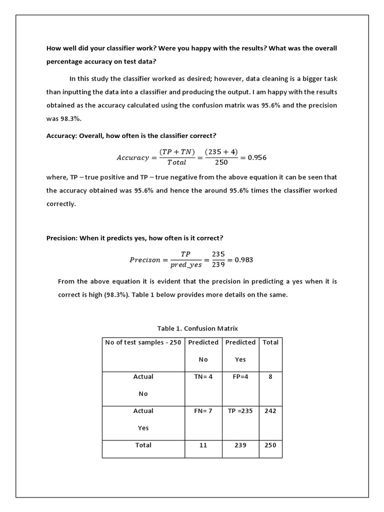 Machine Learning Evaluation | Download Free PDF | Accuracy And ...