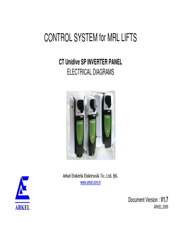 Control System For MRL Lifts: CT Unidive SP Inverter Panel | Download ...