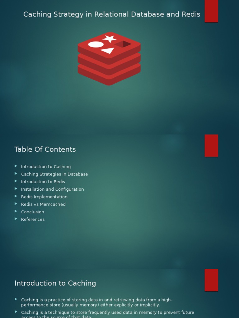 Caching Strategy in Relational Database and Redis | PDF | Cache (Computing) | Databases