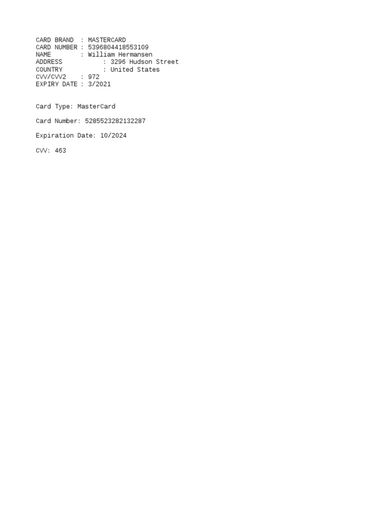 Mastercard Information and Details | PDF | Law