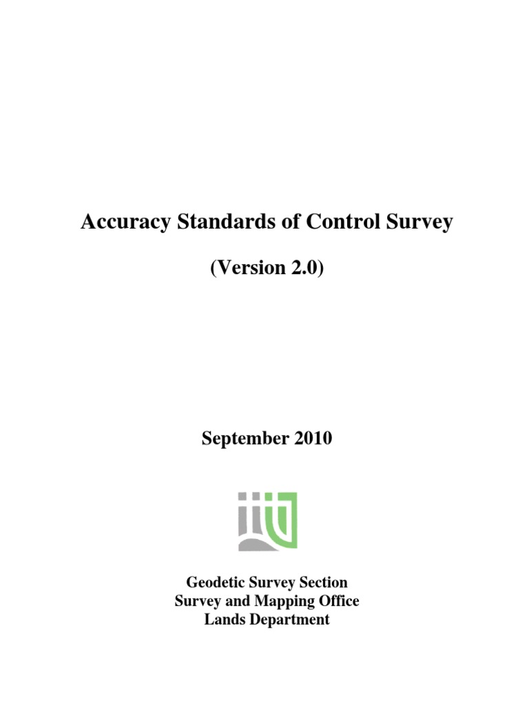 Control Survey Accuracy Standards Guide | PDF | Surveying | Geodesy