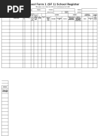 School Form 1: Student Register Template | PDF
