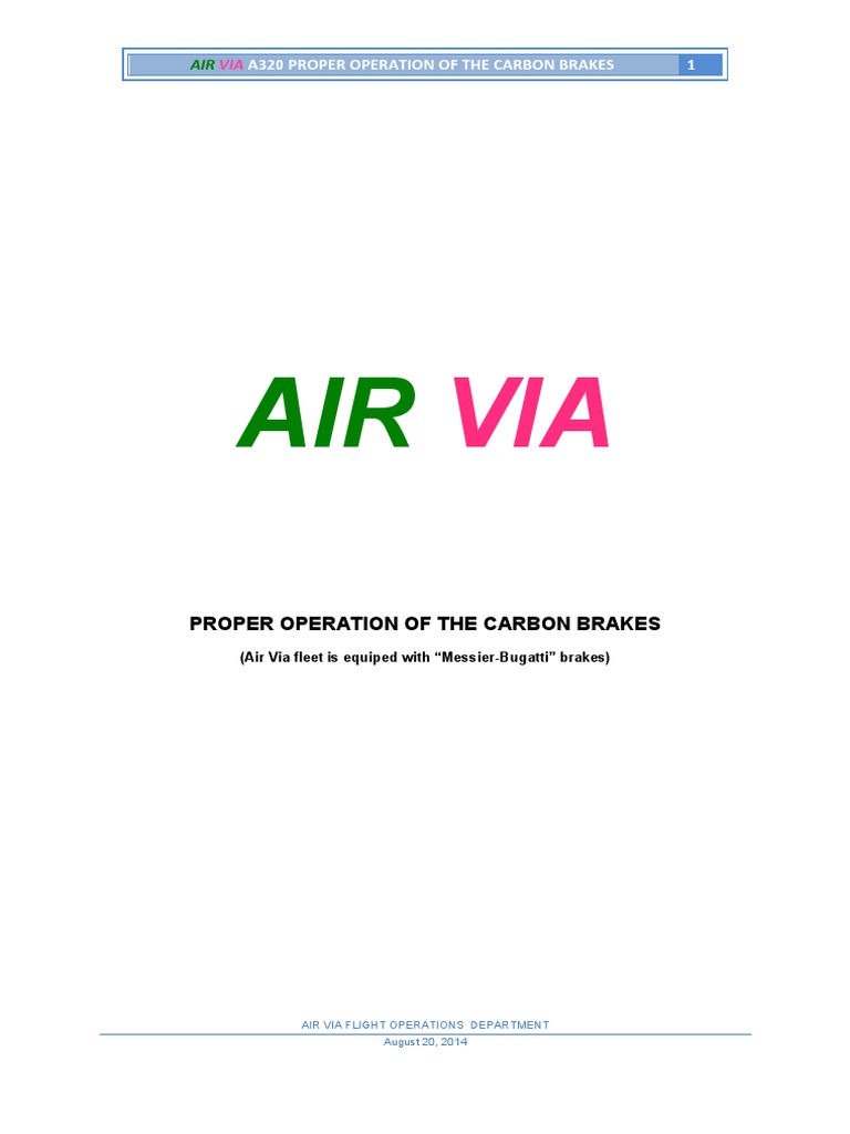 A320 Carbon Brakes | PDF | Anti Lock Braking System | Takeoff