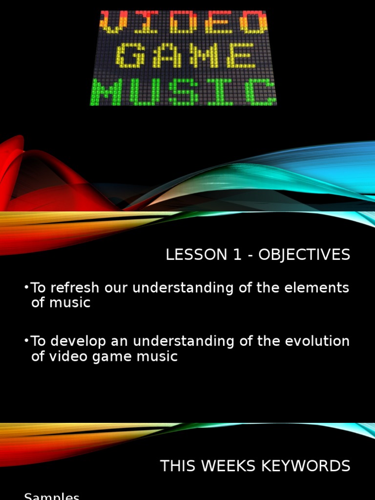 9 Video Game Music Lesson 1 | PDF