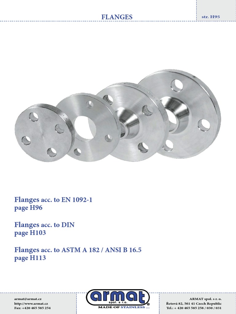 Stainless Steel Flanges PDF | PDF | Gas Technologies | Plumbing