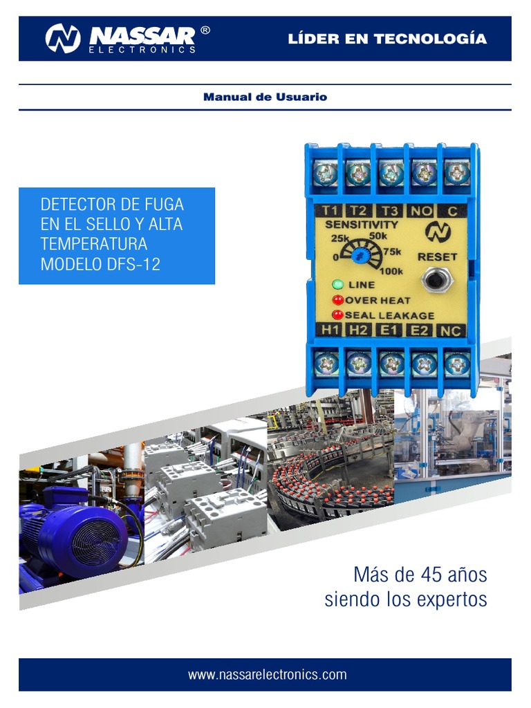 Detector de Fuga en El Sello y Alta Temp DFS 12 | PDF | Diodo emisor de ...