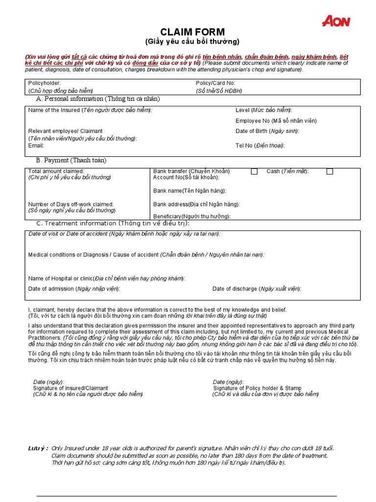 Employee Claim Form | PDF