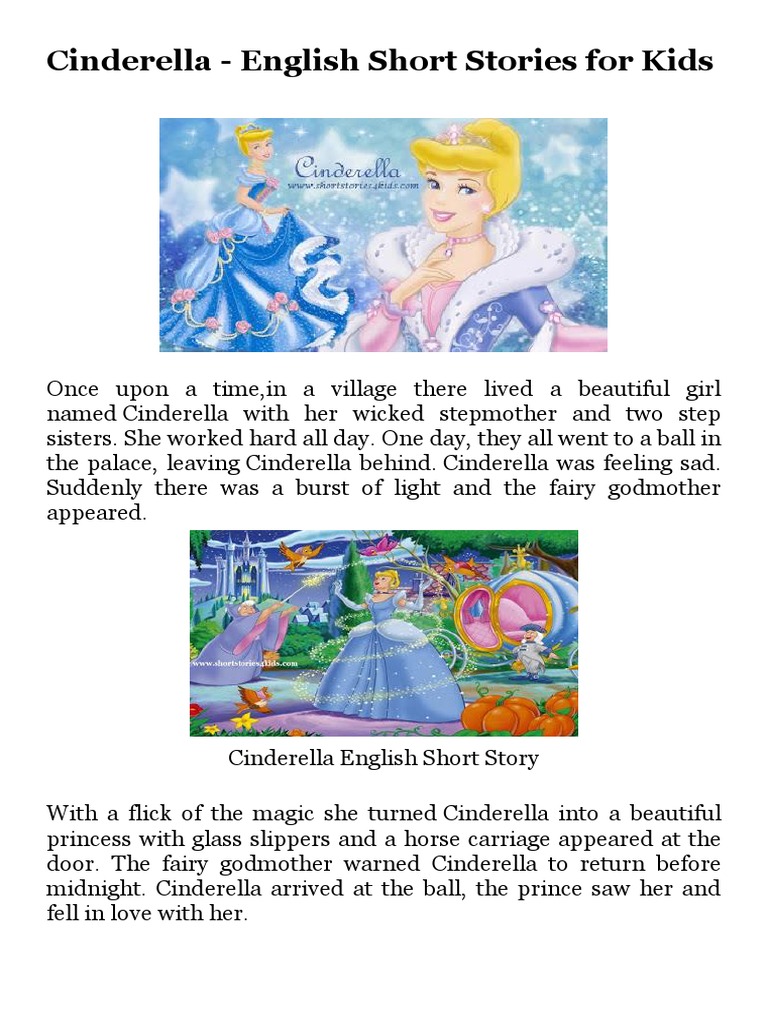 Cinderella - English Short Stories For Kids | PDF