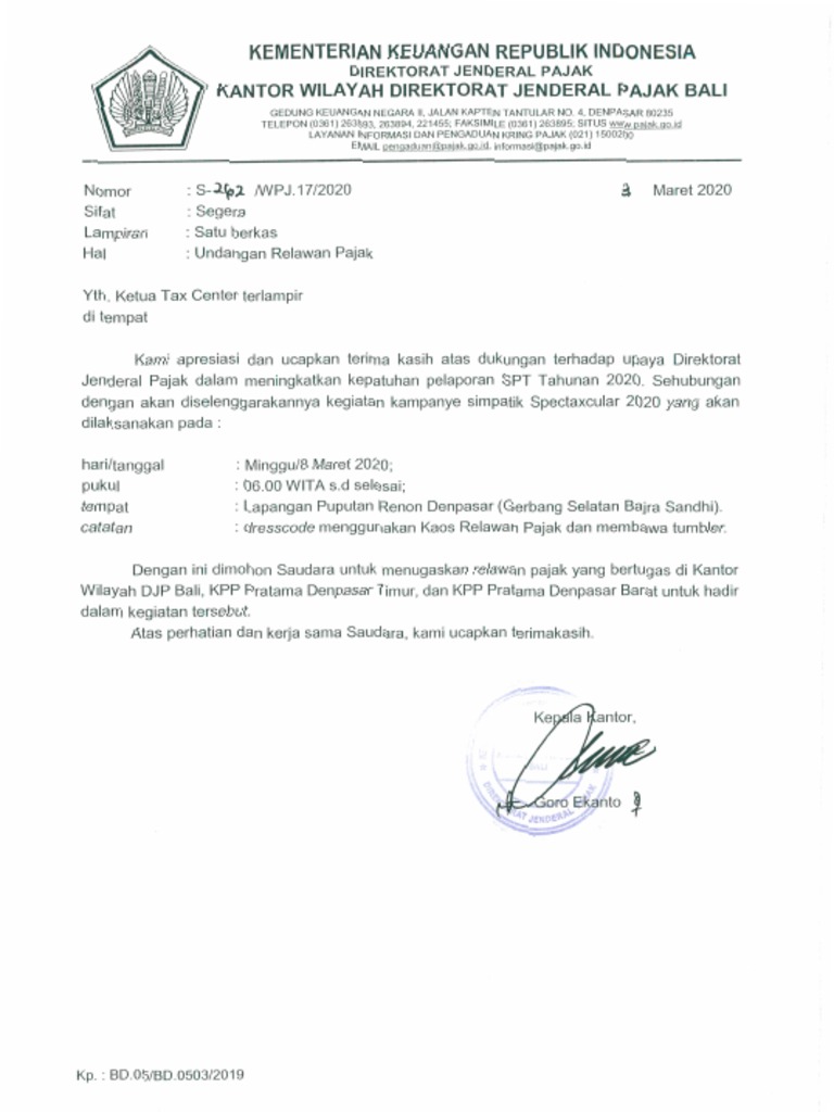 Undangan Relawan Pajak Final | PDF