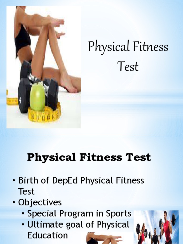 DepEd Physical Fitness Test Program Goals and Assessments | PDF | Body ...