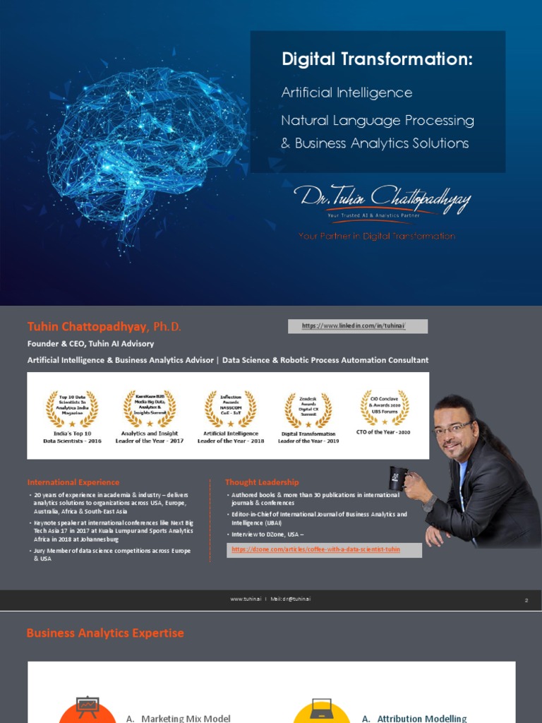 Corporate Presentation | PDF | Analytics | Artificial Intelligence