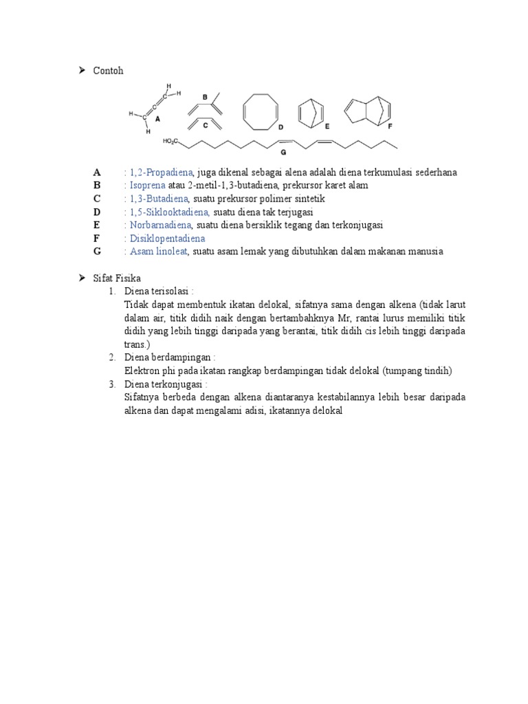 Sifat dan Jenis Diena Terkonjugasi | PDF