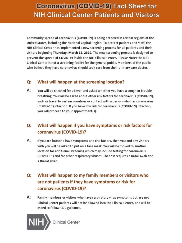 COVID-19 Fact Sheet | PDF | Infection | Immunology