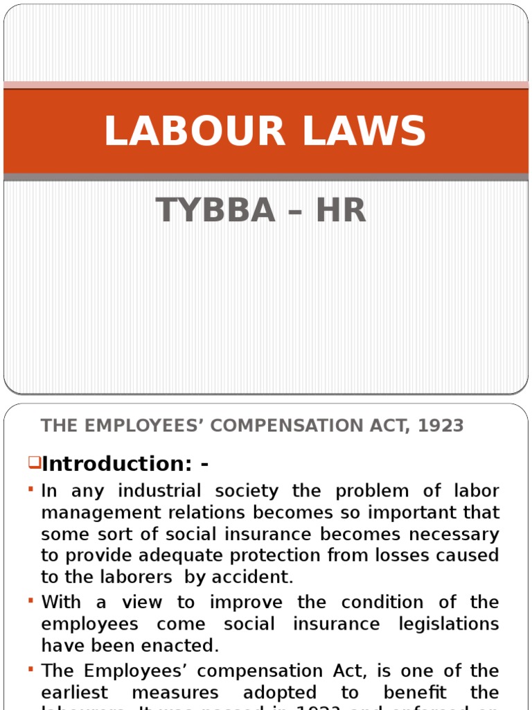 Labour Laws Unit 2 | PDF | Employment | Labour Law