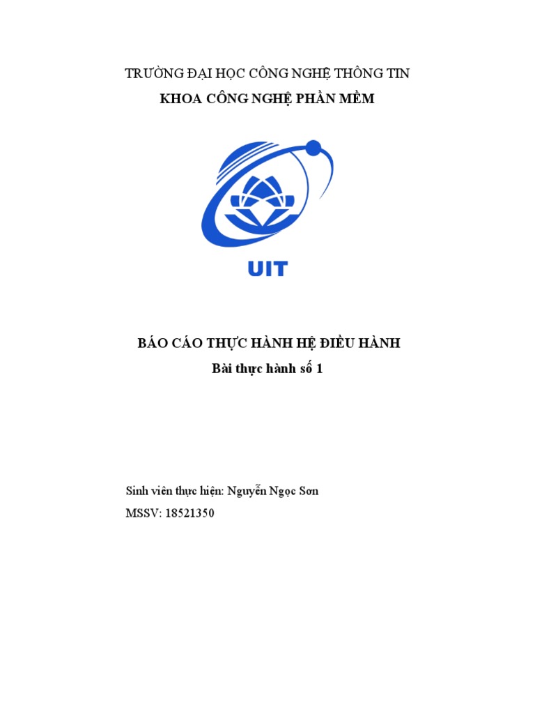 Lab 1 Operating System UIT | PDF