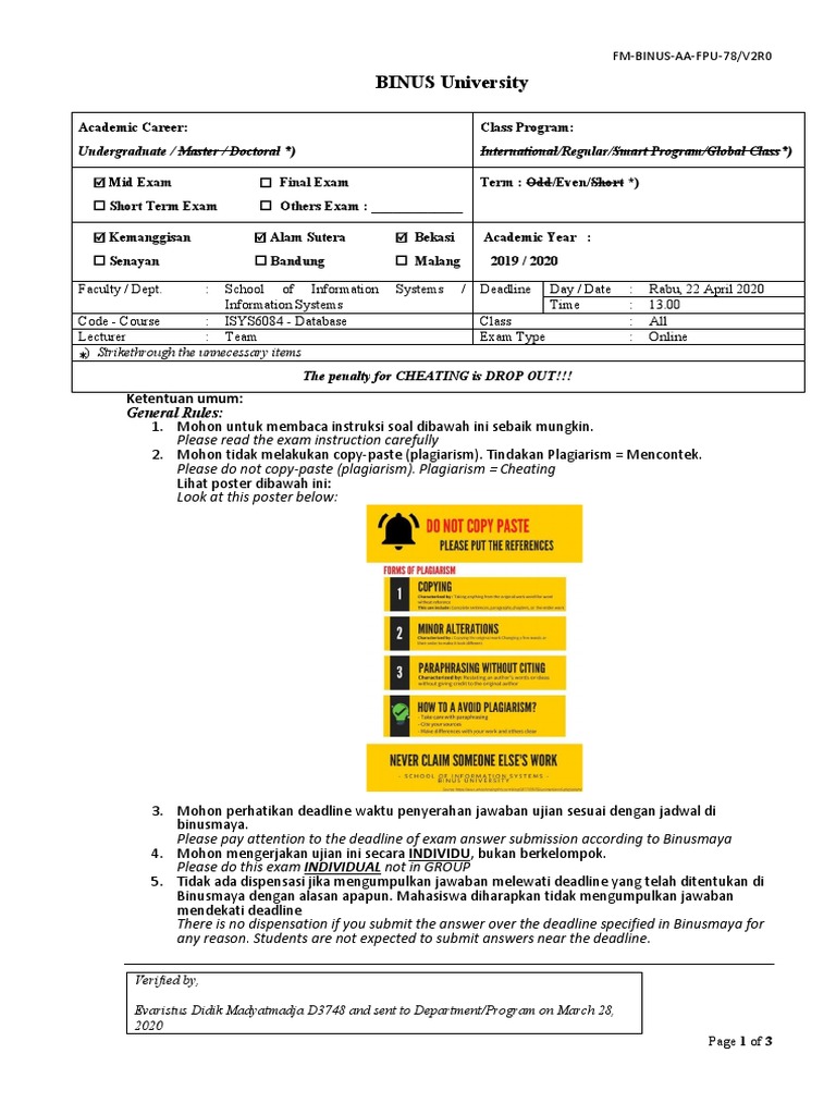 Database Uts | PDF